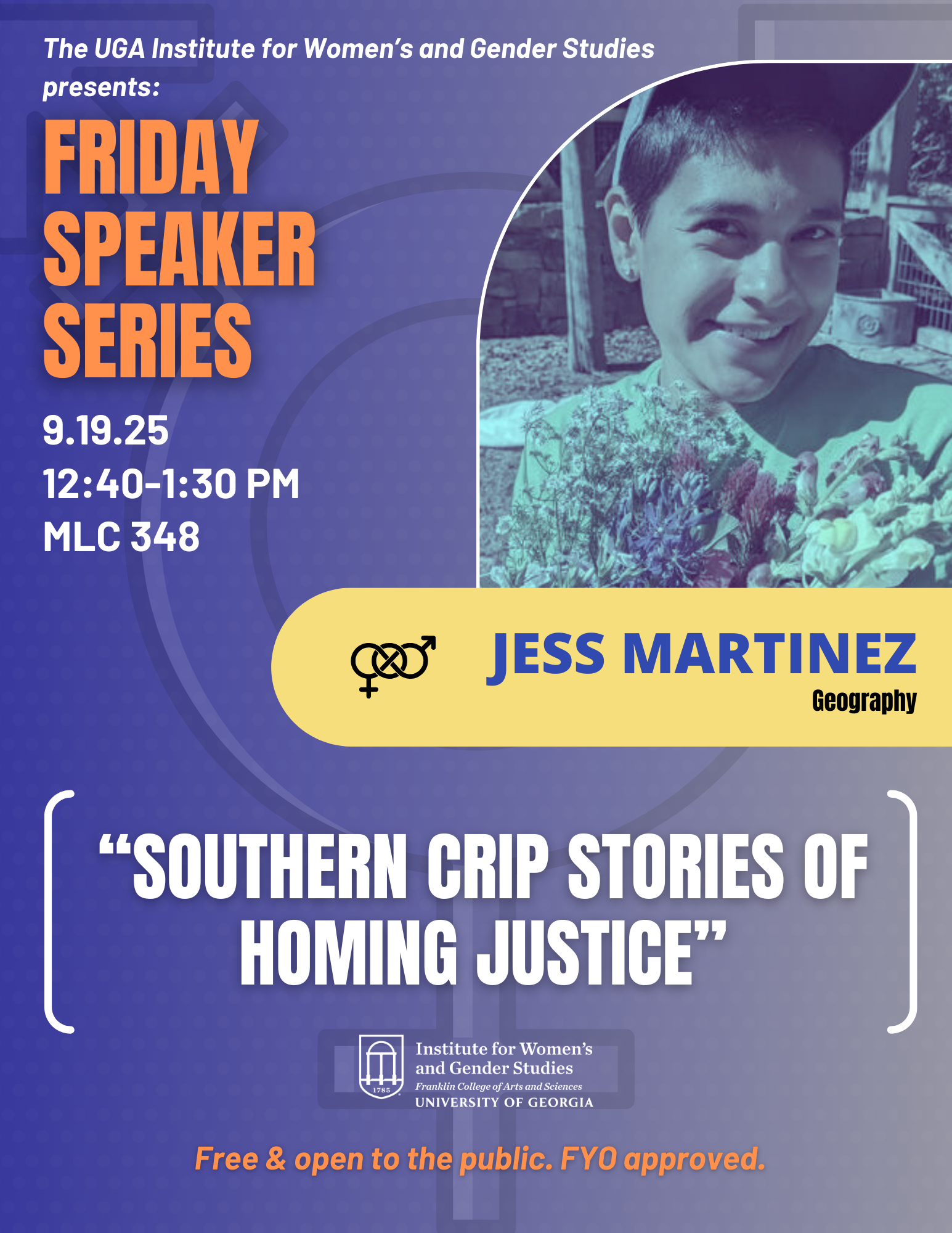 Friday Speaker Series: Jess Martinez | Institute for Women's Studies